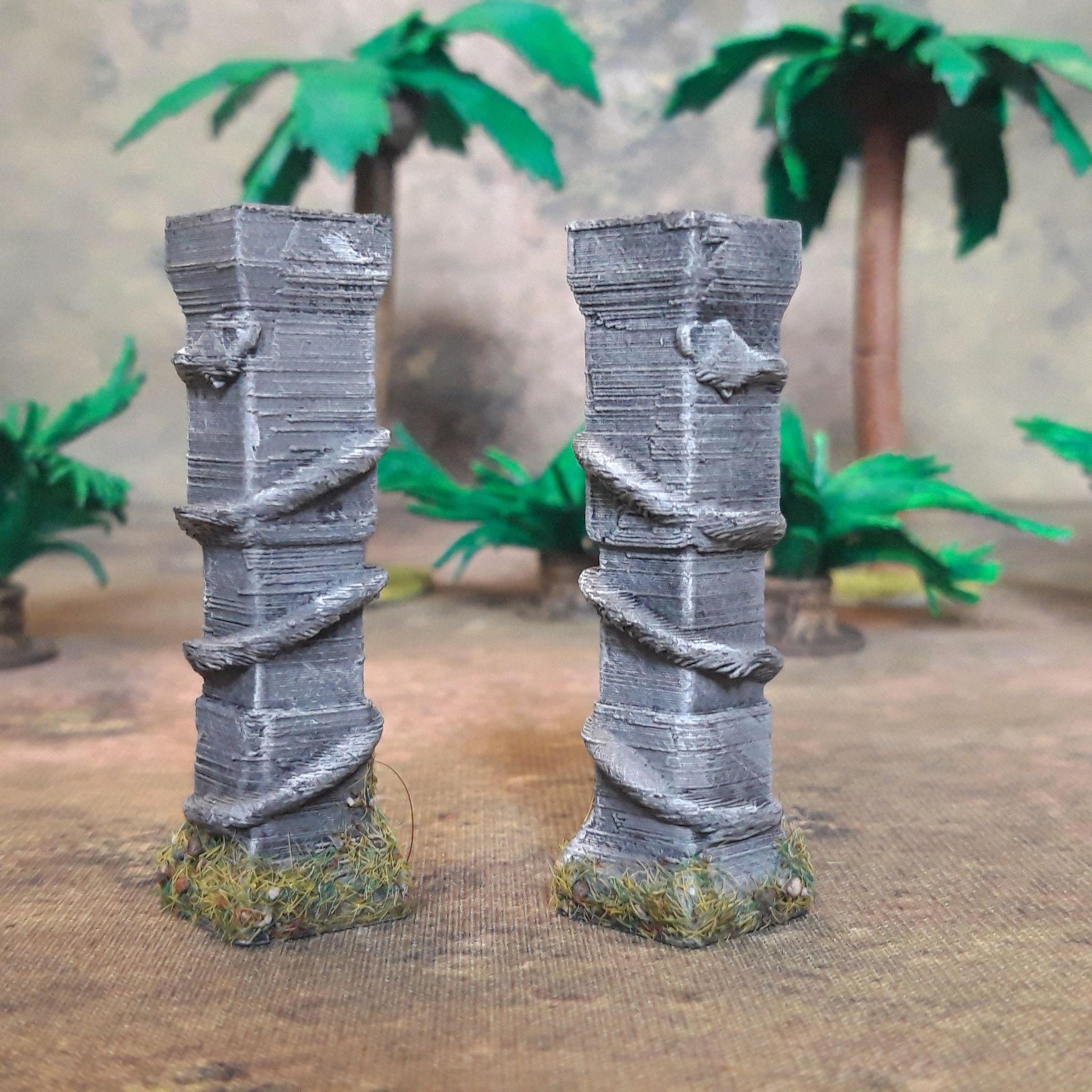 Aztec Snake Columns – Iron Gate Scenery
